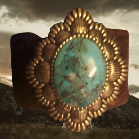 Studio Barse | Jewelry | Studio Barse Leather And Turquoise Cuff ...